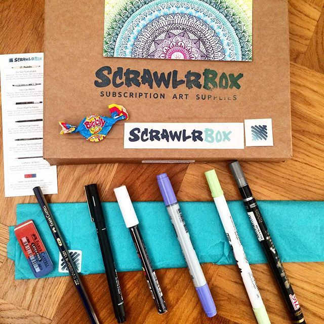 ScrawlrBox #001 - ZIG Twin Tip Brushable